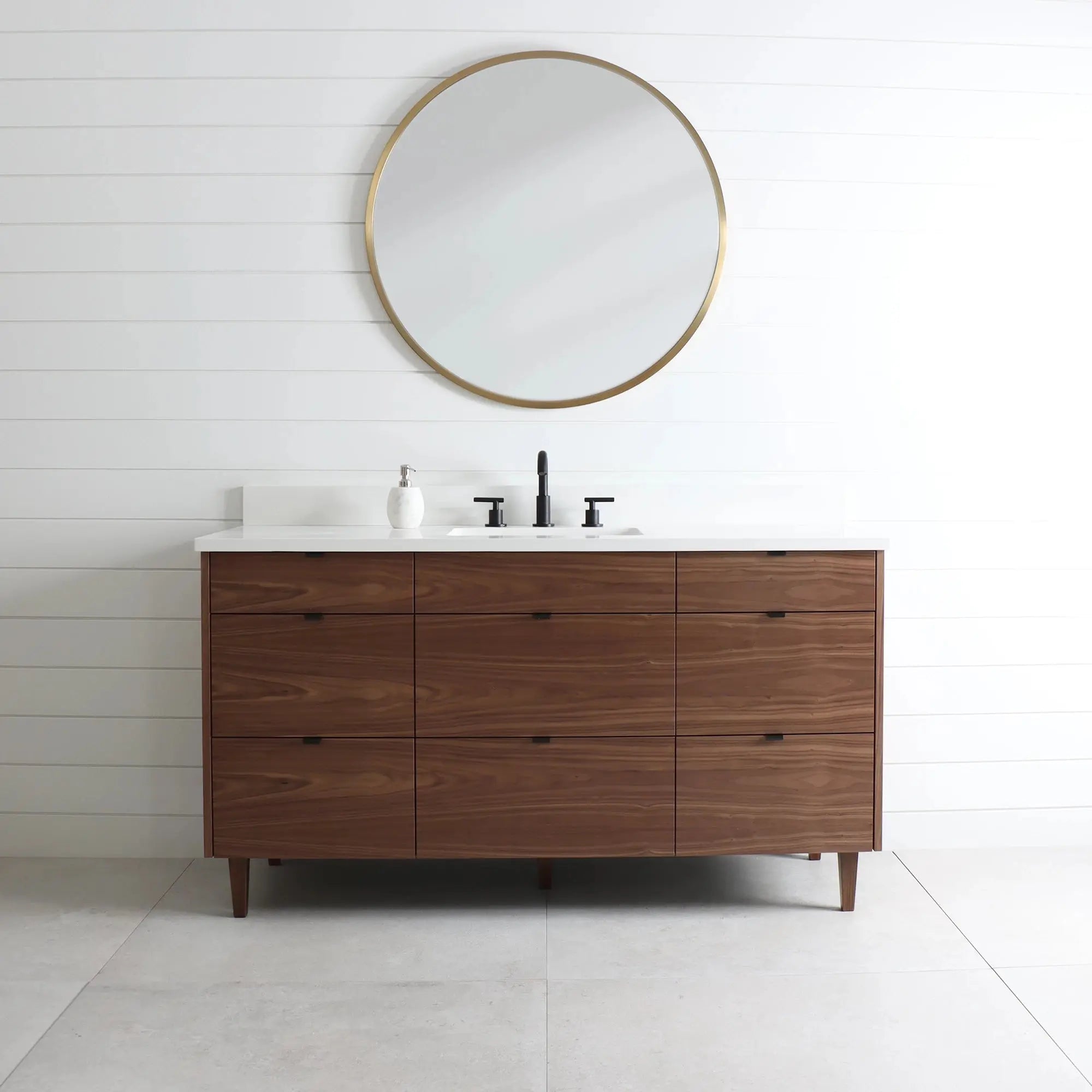 Walnut Bathroom Vanities | Free Shipping in Canada – Teodor Vanities Canada