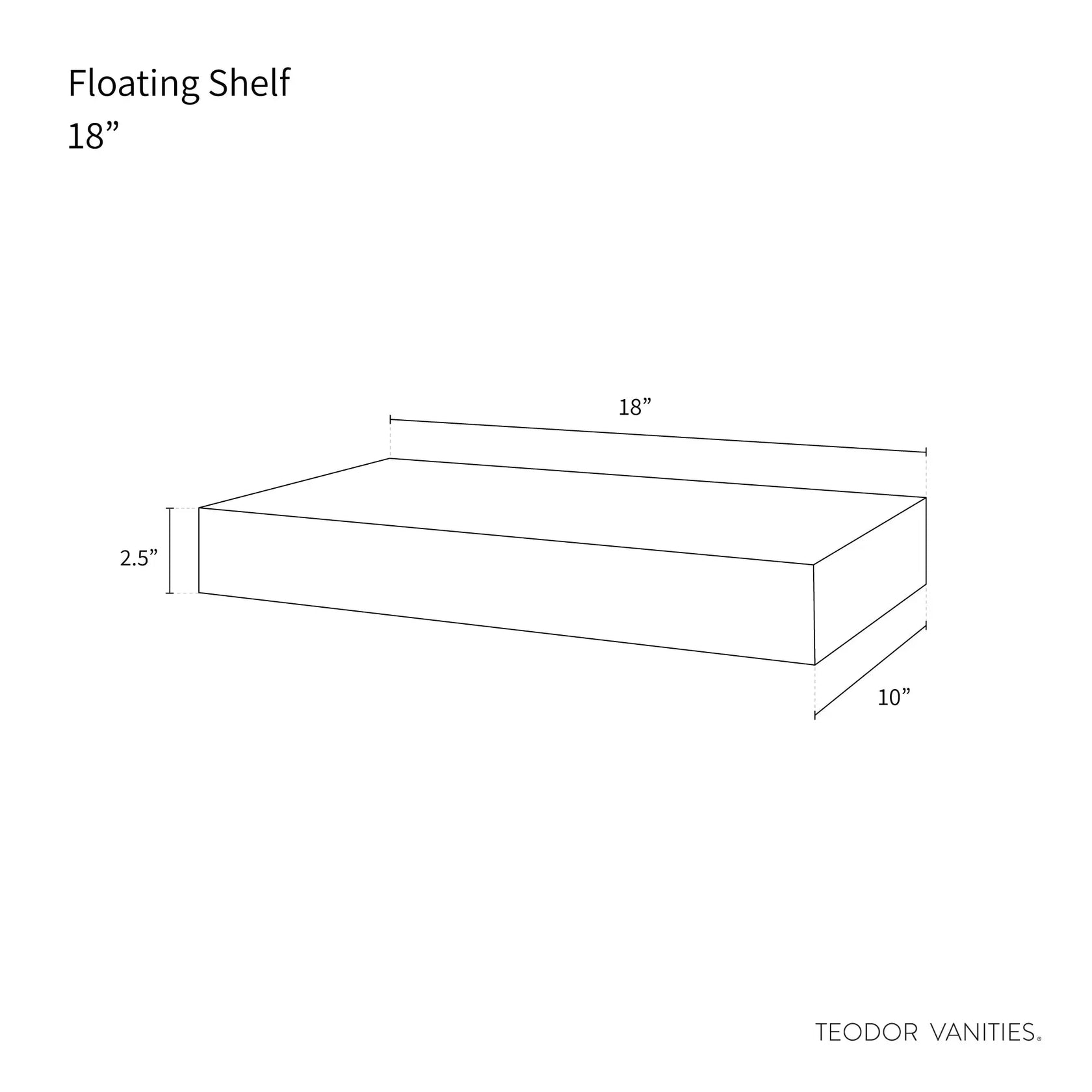 White Oak Floating Shelf - Teodor Vanities – Teodor Vanities Canada