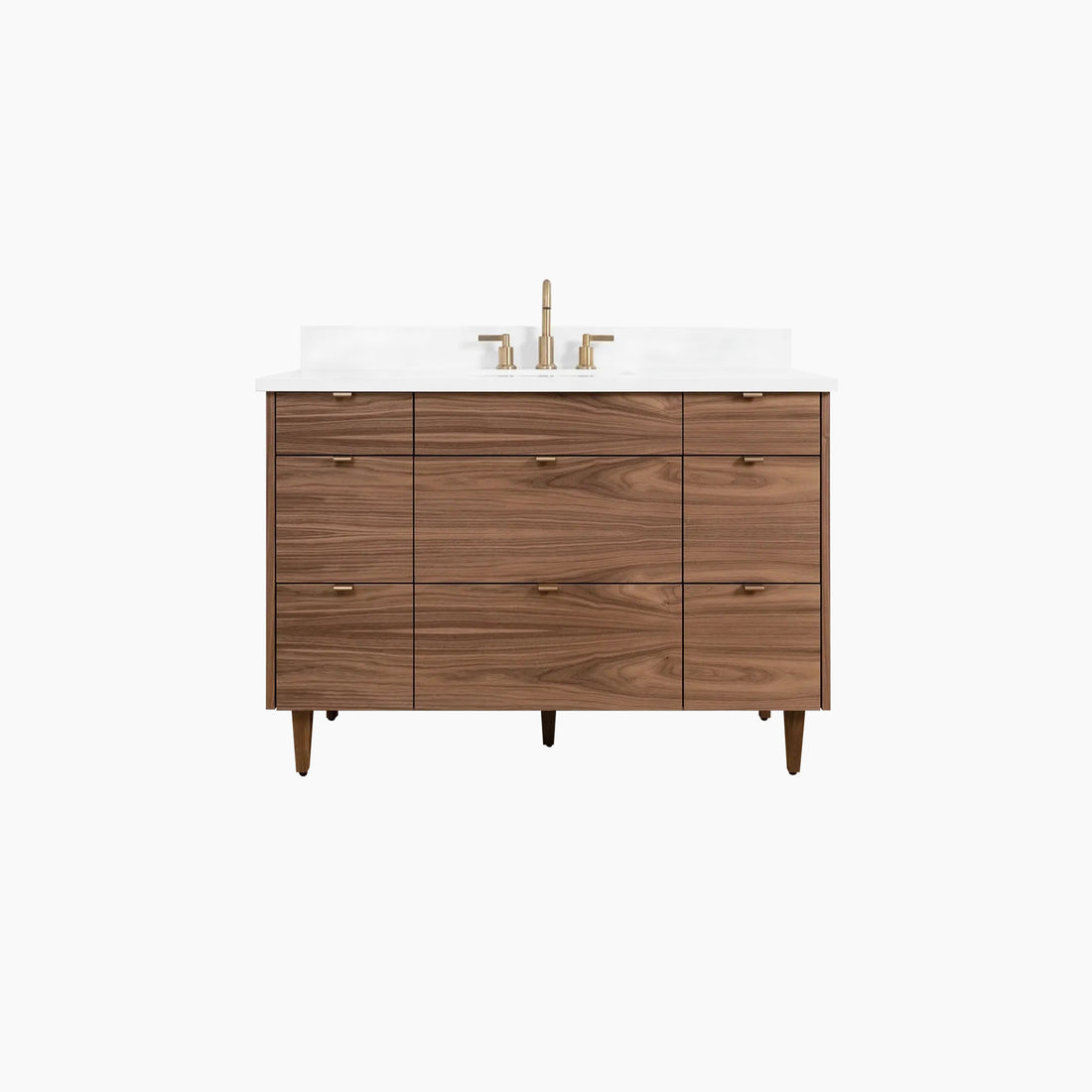 Asher SLIM 48" American Black Walnut Bathroom Vanity - Teodor Vanities ...