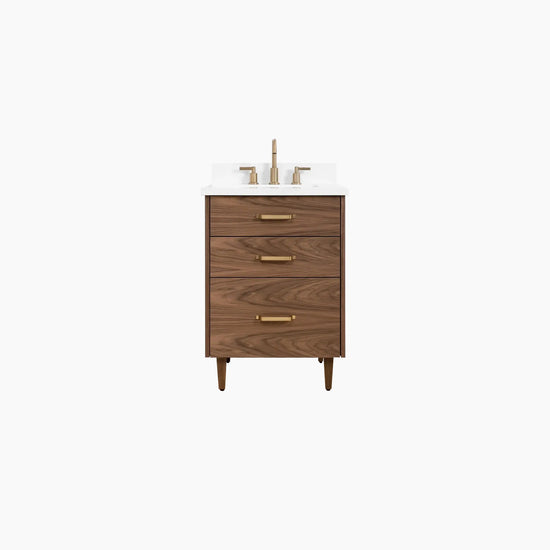 Austin SLIM 24" American Black Walnut Bathroom Vanity - Teodor – Teodor ...