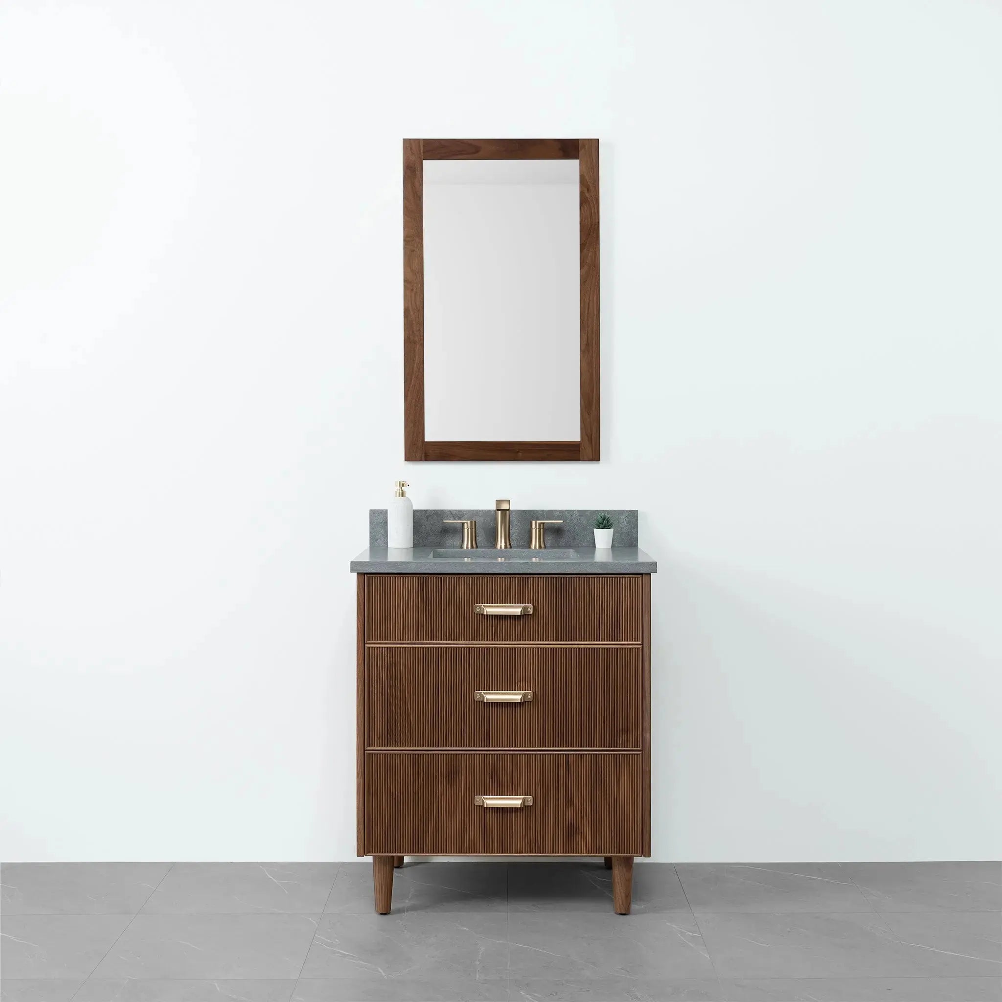 Malibu 30" American Black Walnut Bathroom Vanity - Teodor Vanities ...